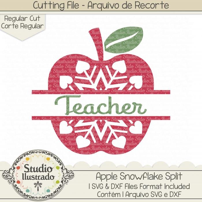 Apple Snowflake Split - Studio Ilustrado