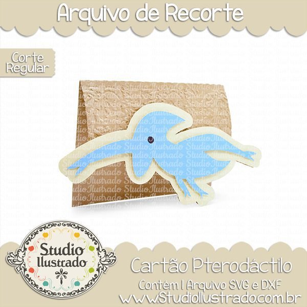 Cartão Pterodáctilo - Studio Ilustrado