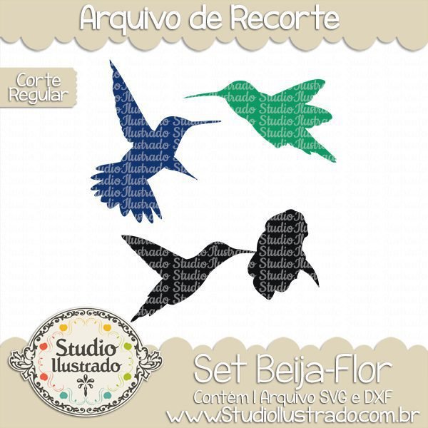 Set Beija-Flor - Studio Ilustrado
