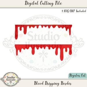 Blood Dripping Border - Studio Ilustrado