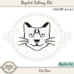 Cat Face - Corte Regular - Recorte | Studio Ilustrado