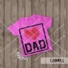 Dad Square Scribbled Heart - Corte Regular - Recorte | Studi