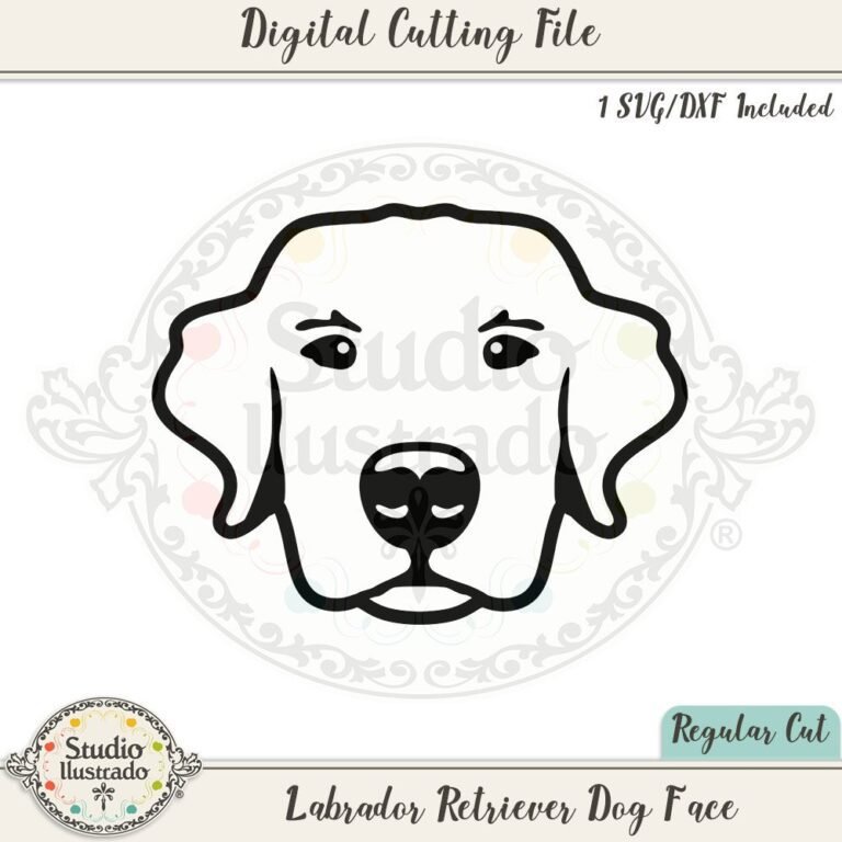 Labrador Retriver Dog Face - Studio Ilustrado