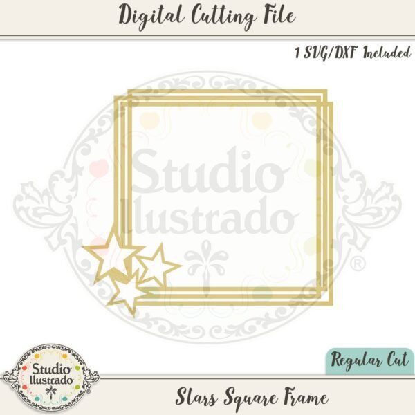 Stars Square Frame - Studio Ilustrado
