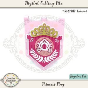 Princess Flag - Corte Regular - Recorte | Studio Ilustrado
