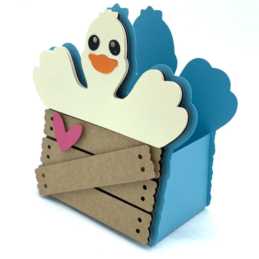 Duck in the Box - 3D - Arquivos de Recorte | Studio Ilustrad