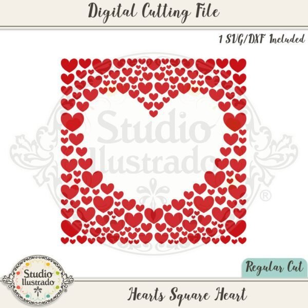 Hearts Square Heart – Studio Ilustrado