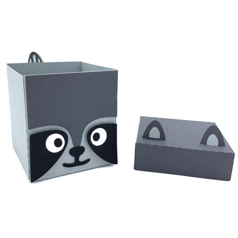 Raccoon Box - 3D - Arquivos de Recorte | Studio Ilustrado