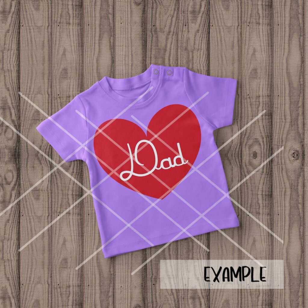 Dad Heart - Corte Regular - Recorte | Studio Ilustrado