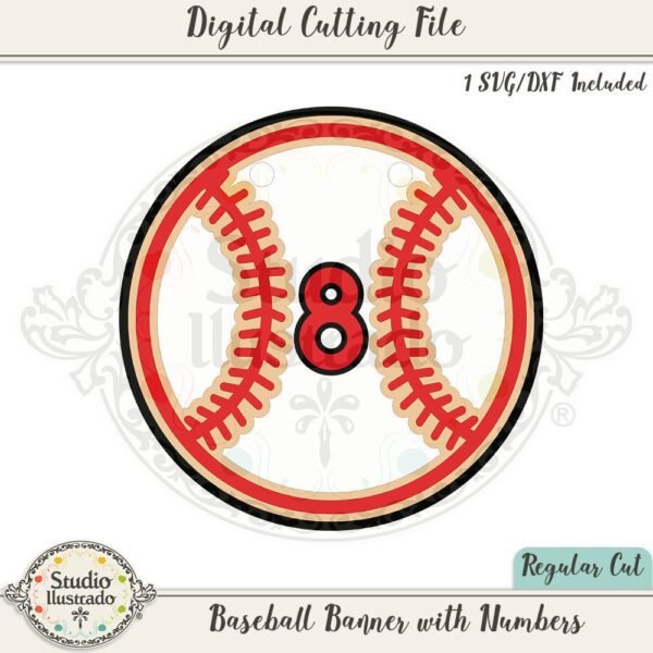 Baseball Banner with Numbers – Studio Ilustrado