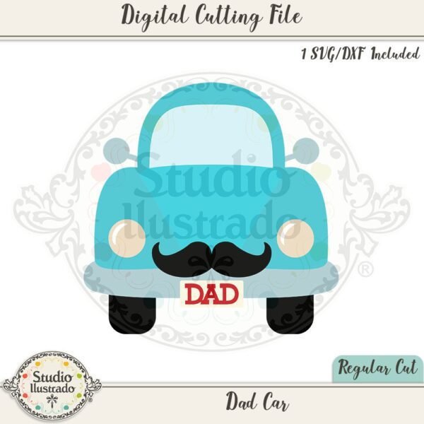 Dad Car - Corte Regular - Recorte | Studio Ilustrado