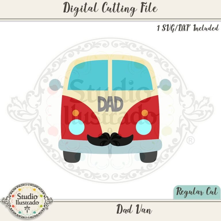 Dad Van - Corte Regular - Recorte | Studio Ilustrado