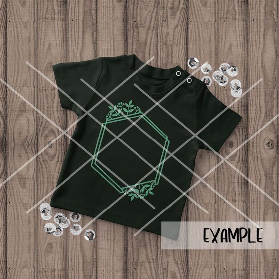 Polygon Leaves Frame - Corte Regular - Recorte | Studio Ilus