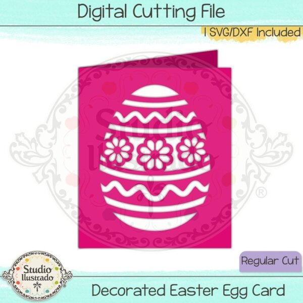 Decorated Easter Egg Card - Corte Regular - Recorte | Studio