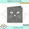 Cat Face Card - Corte Regular - Recorte | Studio Ilustrado