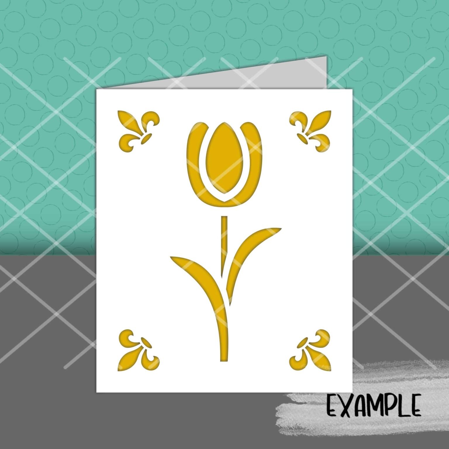 Tulip Card - Corte Regular - Recorte | Studio Ilustrado