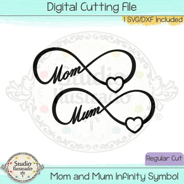 Mom and Mum Infinity Symbol - Studio Ilustrado