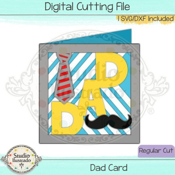 Dad Card - Corte Regular - Recorte | Studio Ilustrado